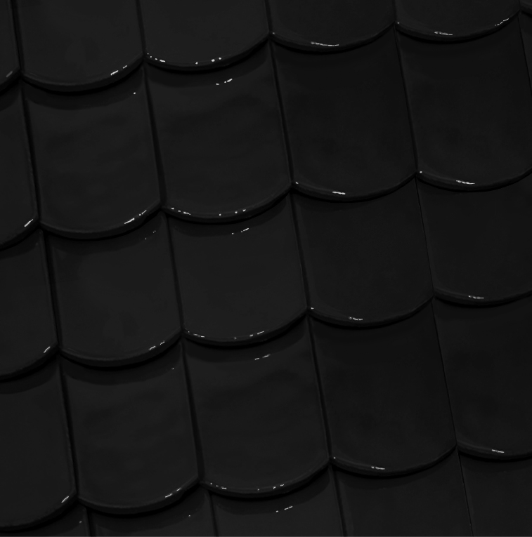 Teja Francesa Negro Alto Brillo – Cerámica Venettia